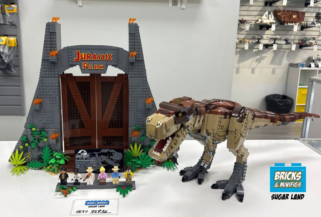 75936 - Jurassic Park: T. Rex Rampage (U) – Bricks & Minifigs Sugar Land