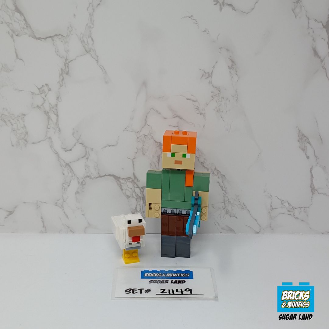 21149 - Minecraft Alex BigFig with Chicken (U) – Bricks & Minifigs ...